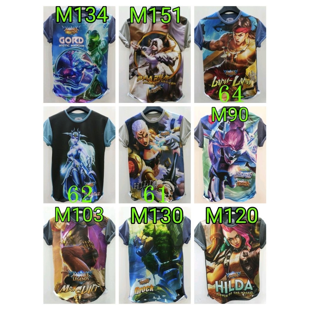 Jual NEW KAOS DEWASA MOBILE LEGENDS HERO REAL 3D FULL PRINT MOBILE LEGEND ZILONG LANCELOT ...