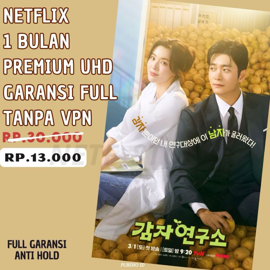 Jual NETFLIXX PREMIUM 1-3 BULAN 4K UHD NO VPN ANTI ON HOLD DIJAMINN FULL GARANSI NO TIPU TIPU ...