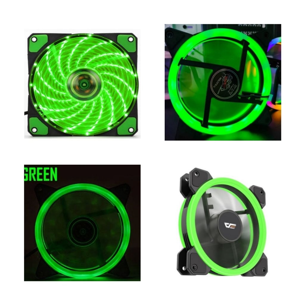 Jual Fan Chasing CPU Komputer Green 100mm | Shopee Indonesia