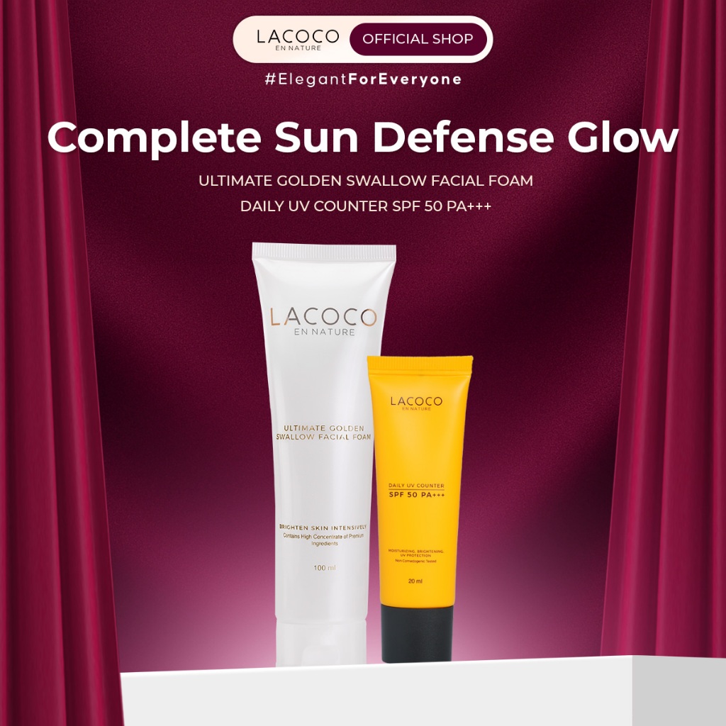 Jual Lacoco Complete Sun Defense Glow [Daily UV Counter SPF 50 PA++ (20 ...