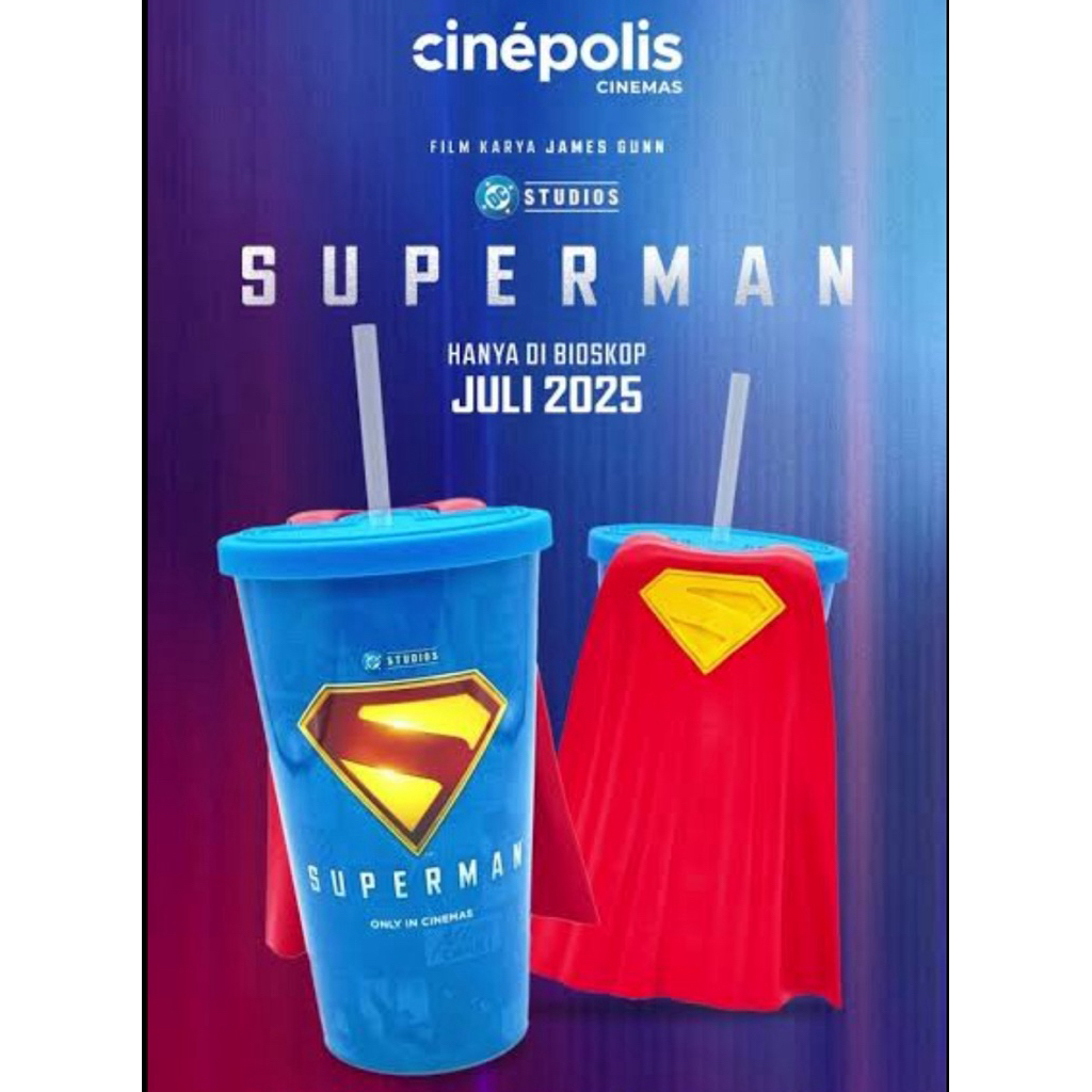 Jual Cinepolis Tumbler Superman Merch / Merch Cinepolis Tumbler ...