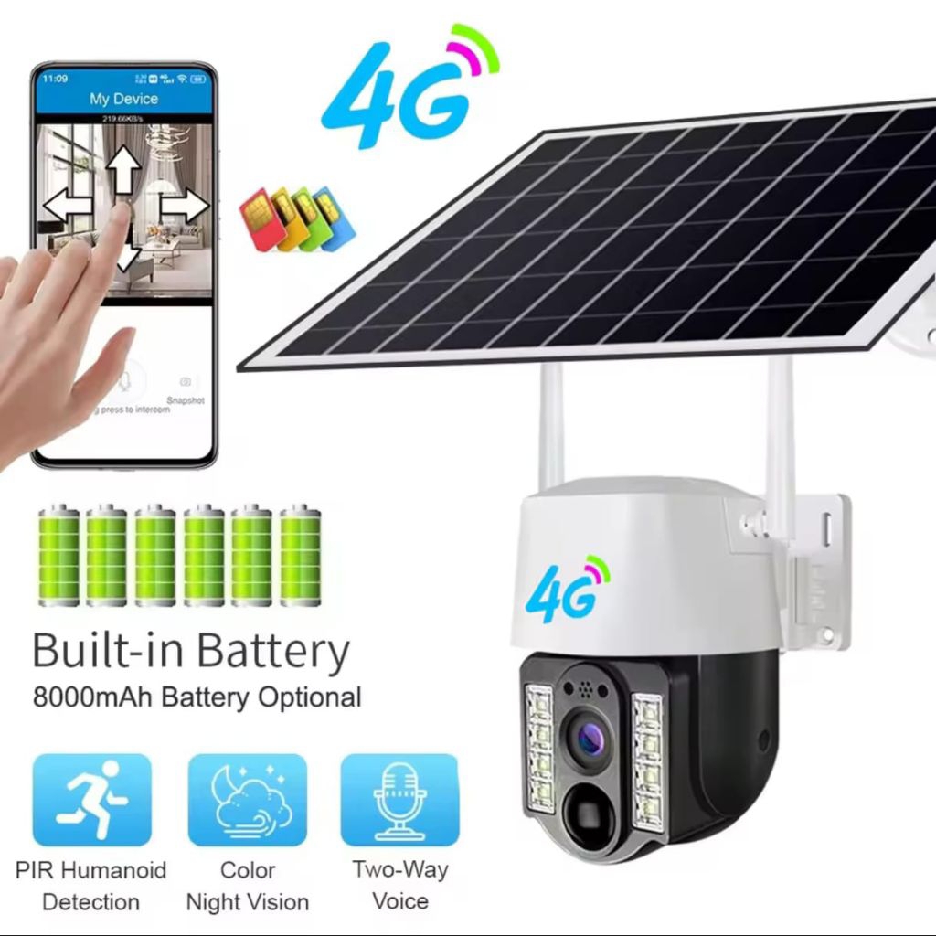 Jual Sim Card 4G Cctv PTZ Outdoor tenaga surya panel hemat listrik ...