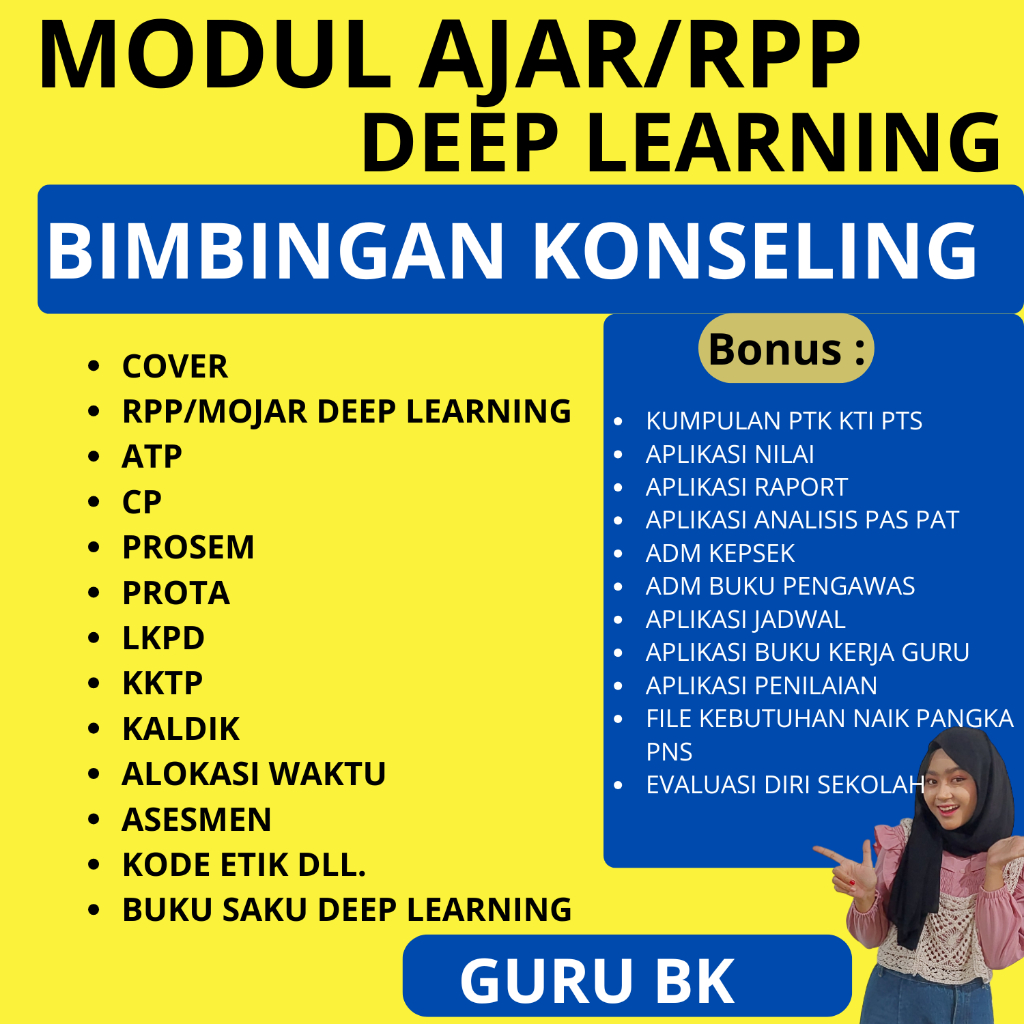 Jual Modul Ajar/RPP Deep Learning BK FASE E DAN F | Shopee Indonesia