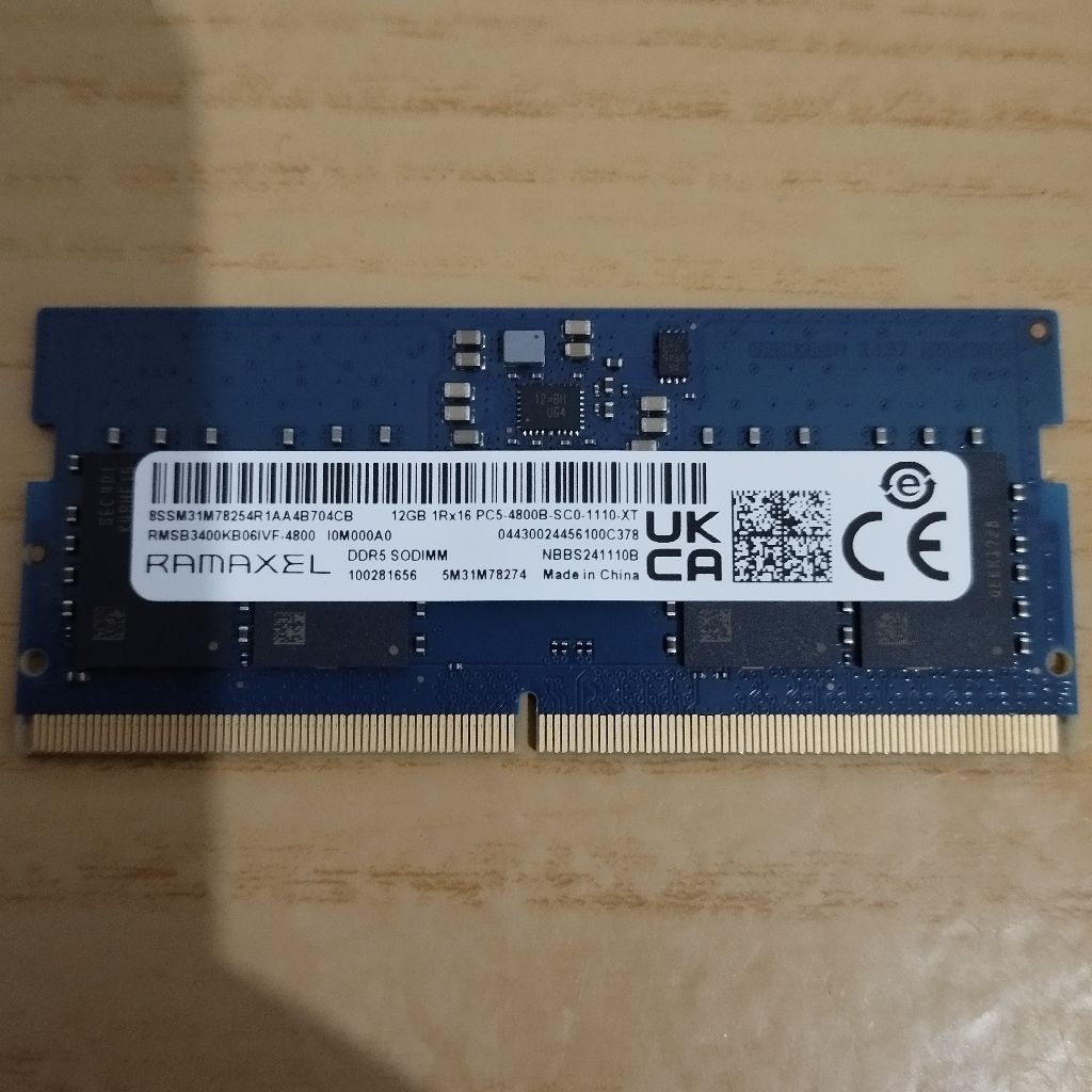 Jual Memori Ram Laptop Sodimm DDR5 12GB 4800mhz | Shopee Indonesia