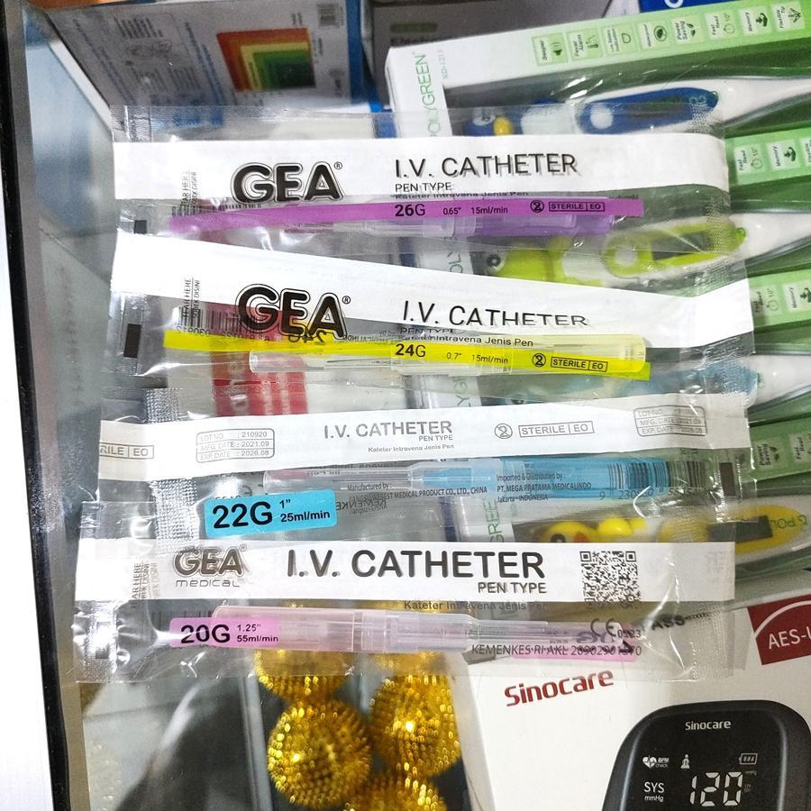 Jual ECER abocath/ iv kateter gea 20,22,24,26 gea - Per PCS | Shopee ...