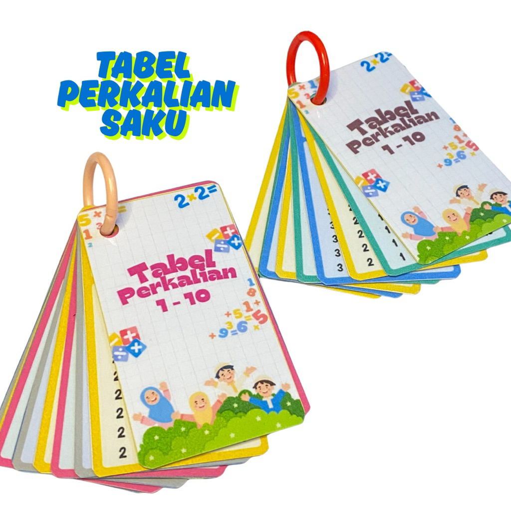 Jual flashcard Tabel Perkalian 1-10 | Shopee Indonesia