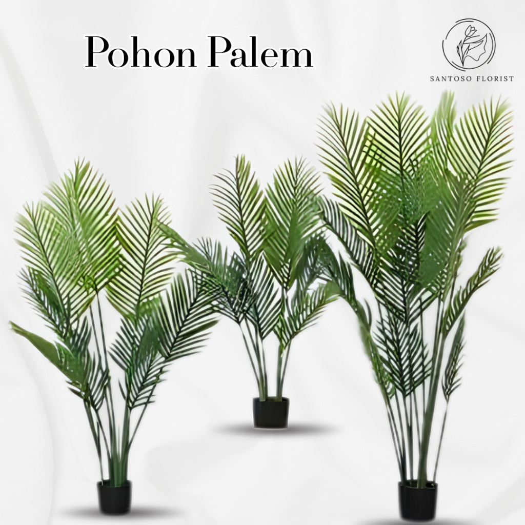Jual Pohon Palem Indoor Artificial Pohon Palsu Plastik Jumbo + Pot ...