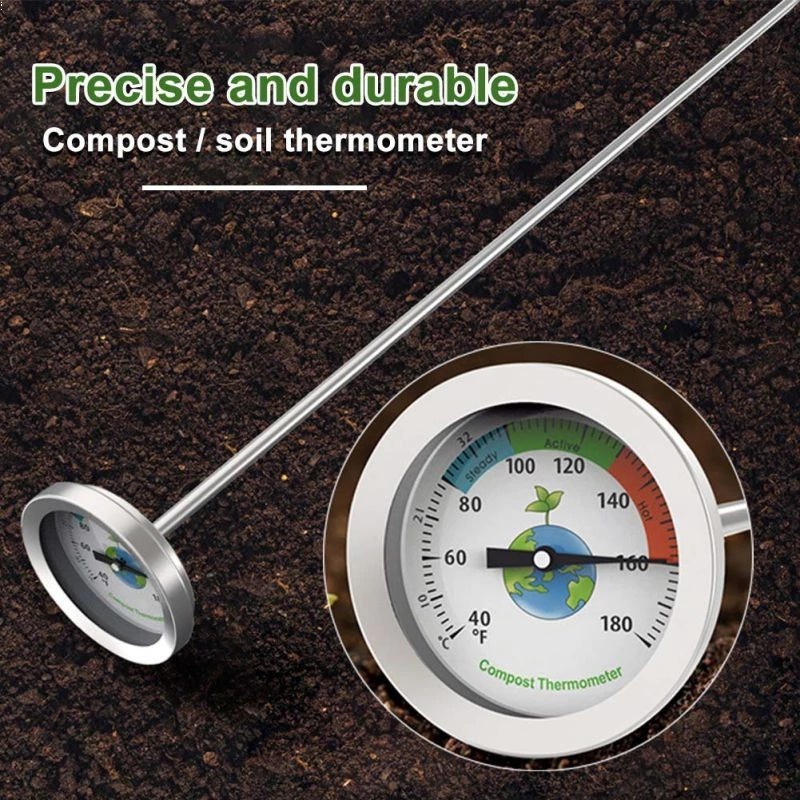 Jual 50cm Thermometer Tanah Termometer Kompos Jenis Penunjuk Baja Tahan ...