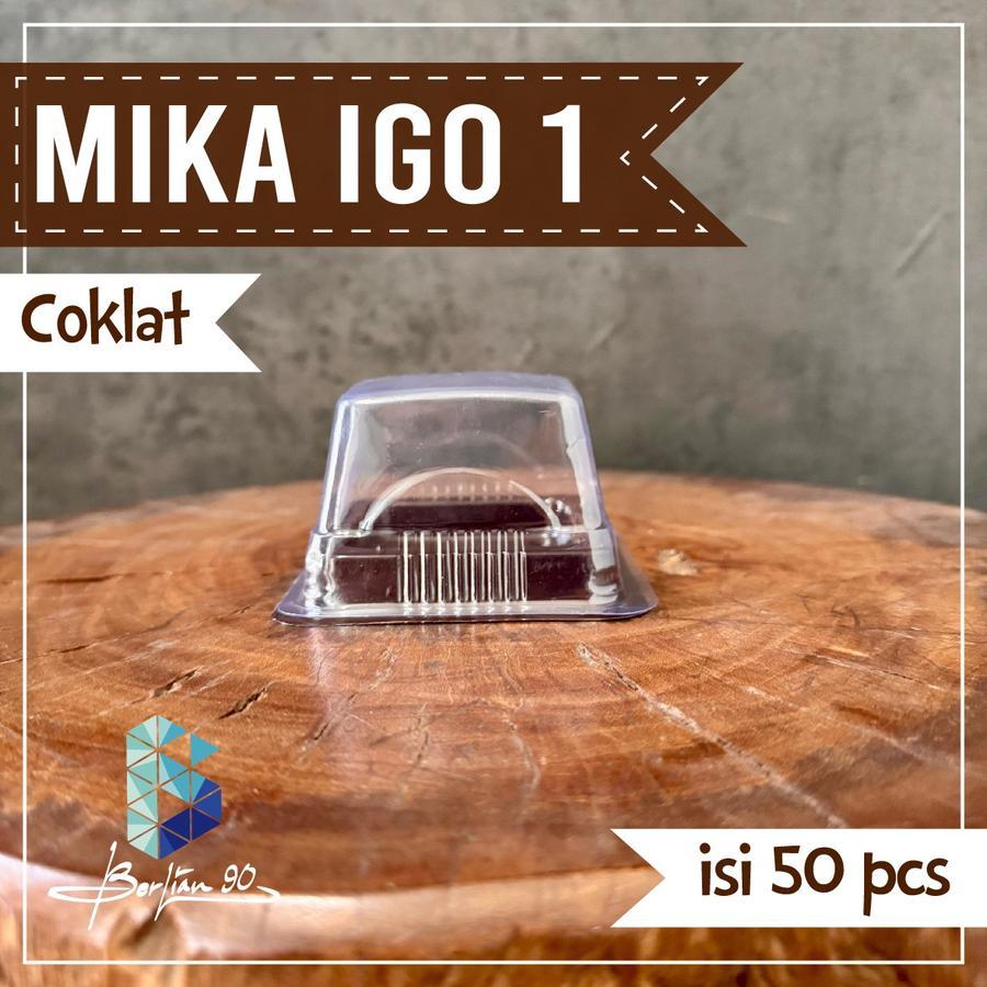 Jual ( ISI 50 ) Mika Puding Kotak Mini Alas Coklat Termurah / Mika ...