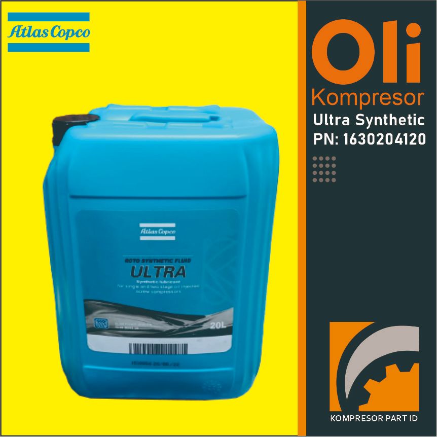 Jual Oli Kompresor Oil Ultra synthetic Lubricant Atlas Copco 1630204120 ...