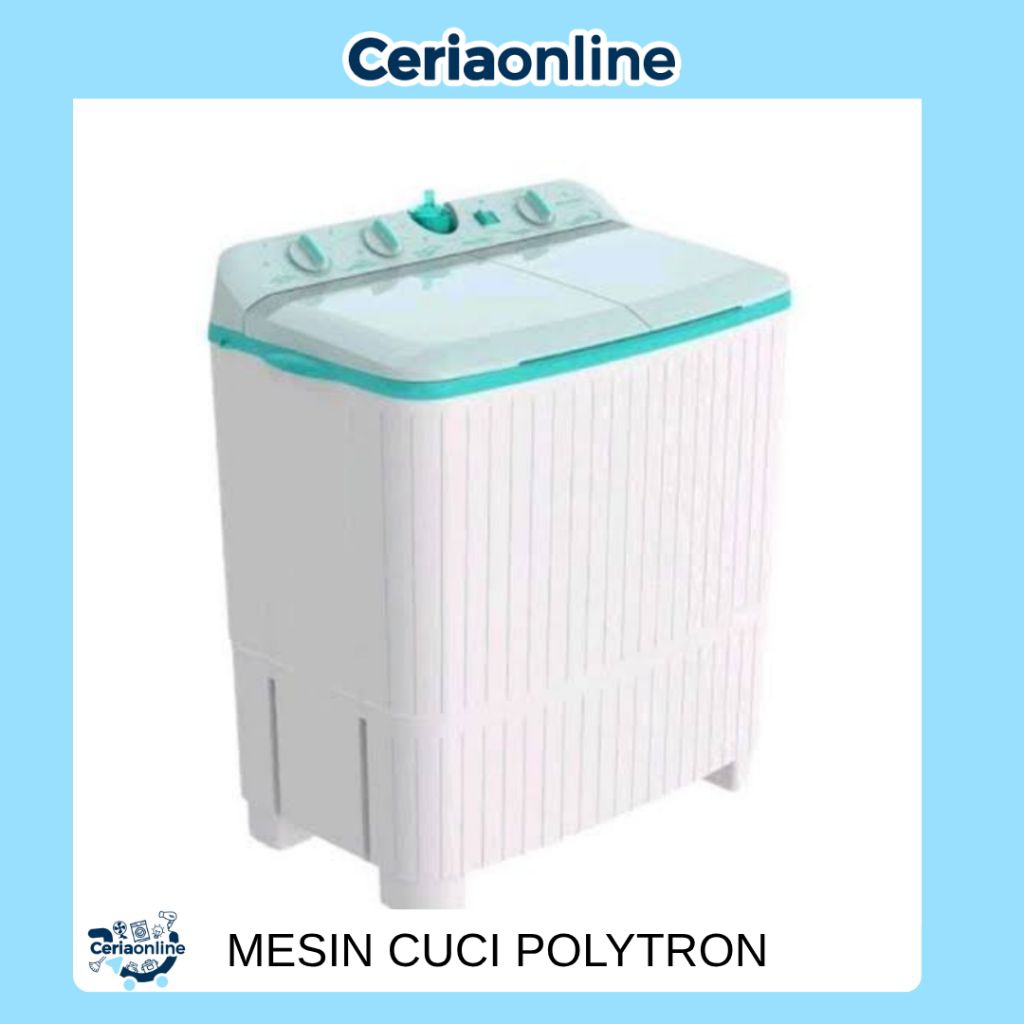 Jual Mesin Cuci 2 Tabung POLYTRON PWM-9076 Kapasitas 9 KG | Shopee ...
