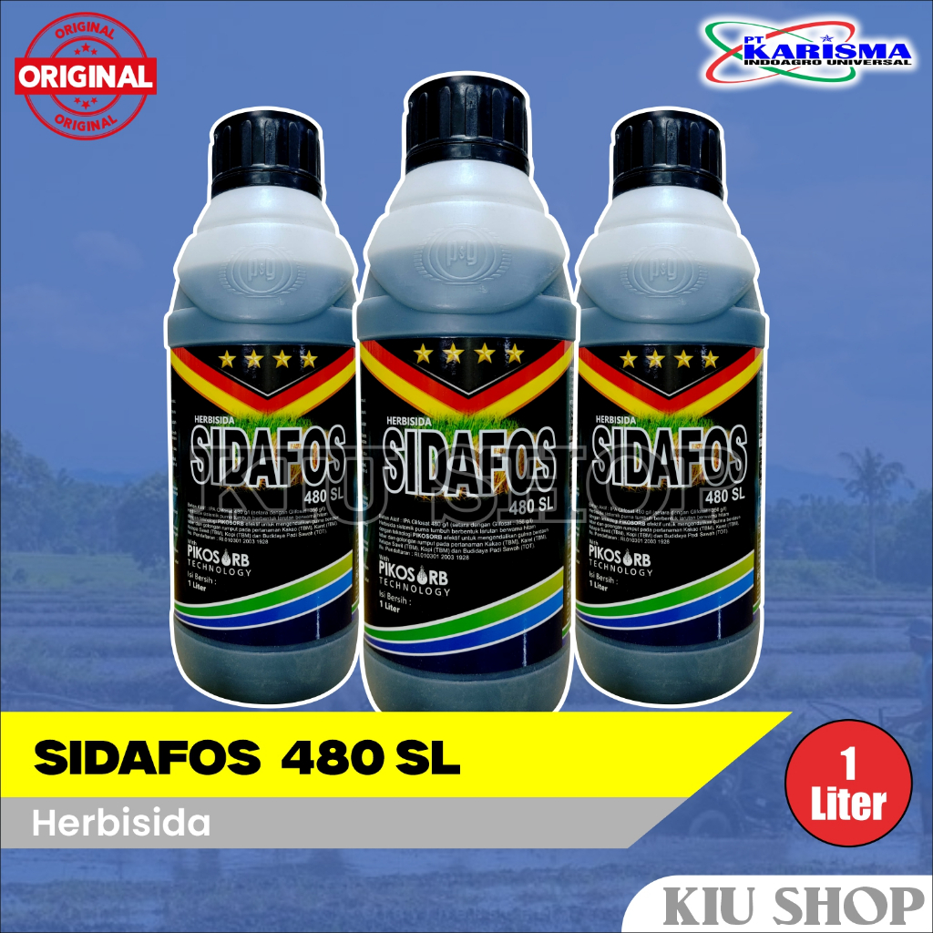 Jual Grosir / SIDAFOS 480 SL - 1 Liter / Herbisida Sistemik Pertanaman ...