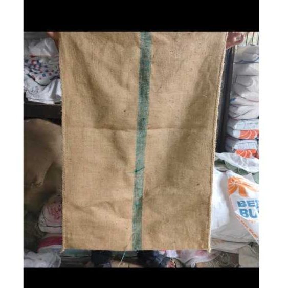 Jual KARUNG GONI LIST HIJAU UKURAN 75X115 CM ORIGINAL | Shopee Indonesia