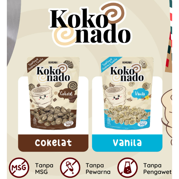 Jual KOKOBI Koko Nado 60g - Kuping Gajah Mini - Cokelat / Vanila ...
