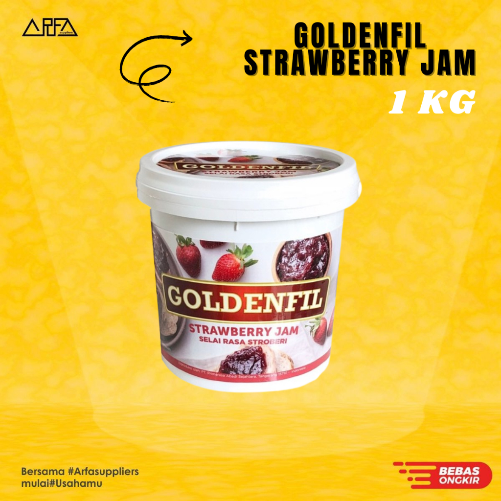 Jual goldenfill stawberry jam 1kg | Shopee Indonesia