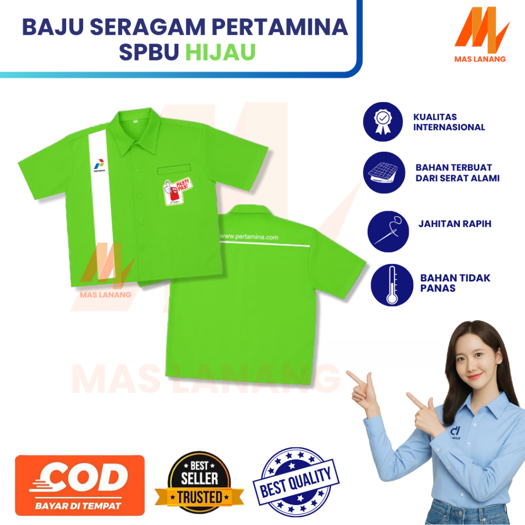 Jual Baju Spbu Operator | Baju Spbu | Seragam Spbu Hijau | Seragam ...