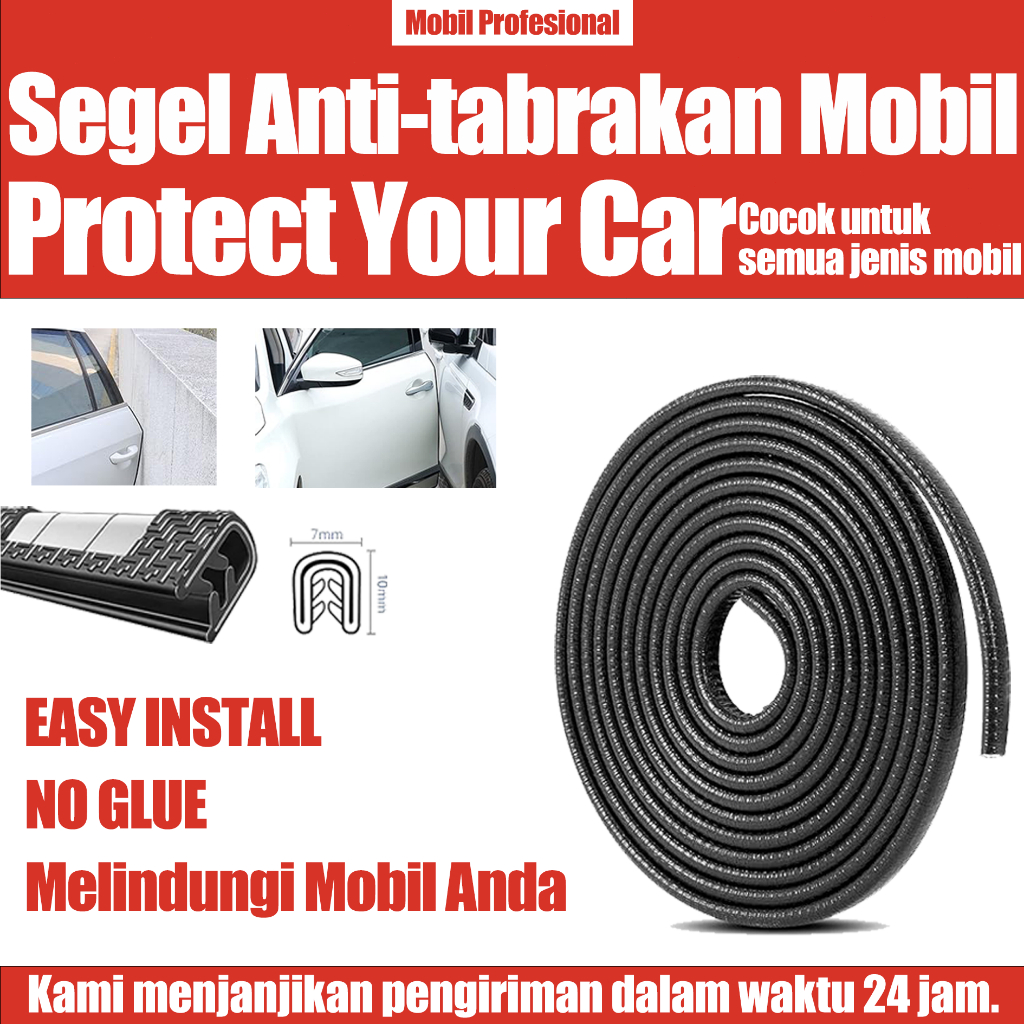 Jual Karet Pintu Strip pelindung Karet 10m/20m Lem pemadam guncangan ...