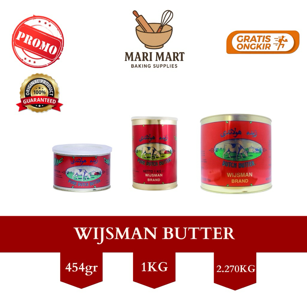 Jual Wijsman Butter Mentega Wisman Wysman 454gr / 1KG / 2.270KG ...