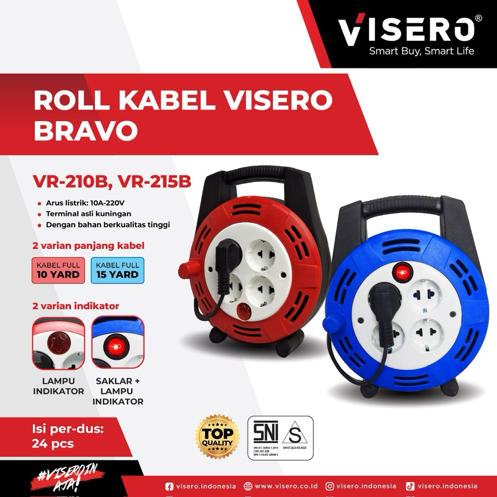 Jual Kabel Roll Visero Bravo VR-210B VR-215B / ROLL Kabel Visero VR210B ...