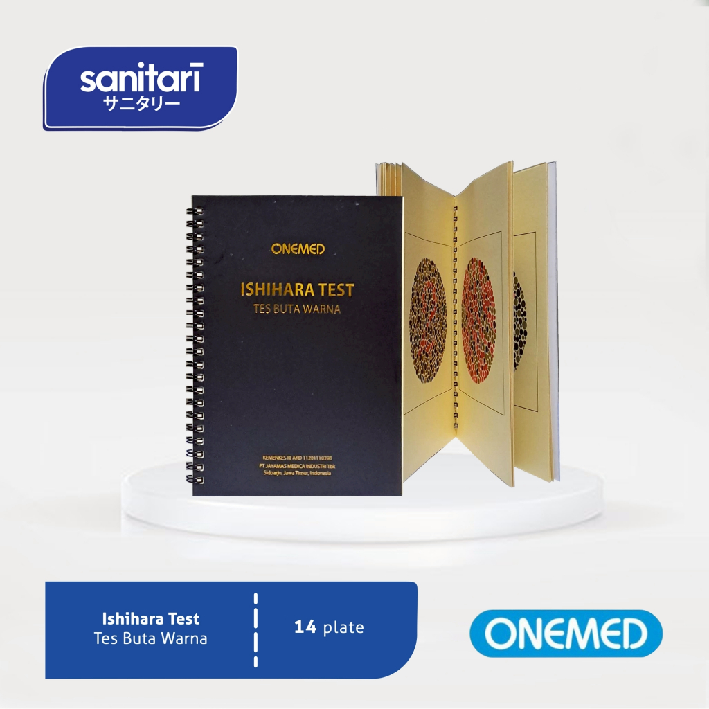Jual Ishihara Test Book 14 Plates Buku Isihara Onemed Alat Pemeriksa ...