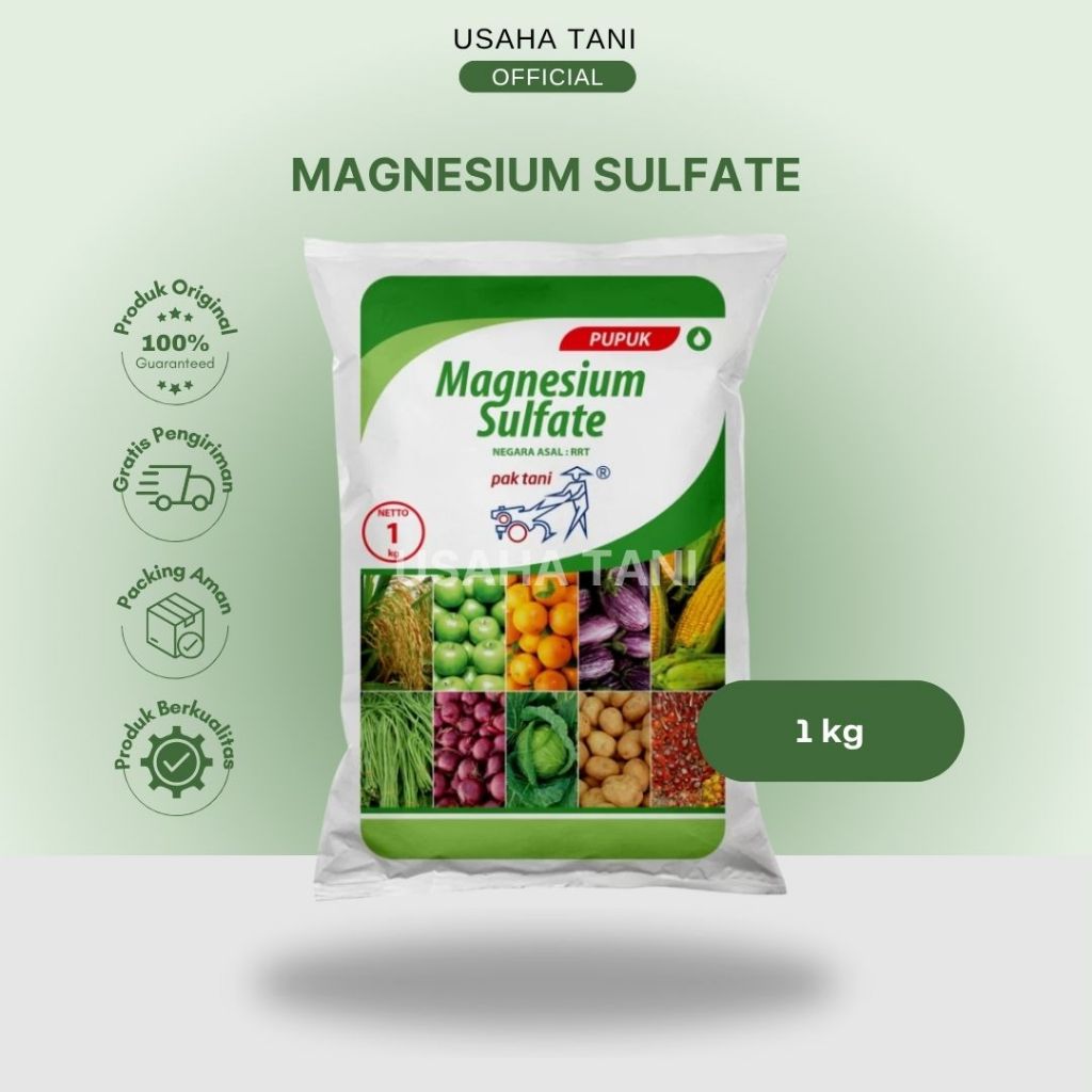Jual Pupuk Magnesium Sulfate Pak Tani Kemasan Pabrik 1 kg | Shopee Indonesia
