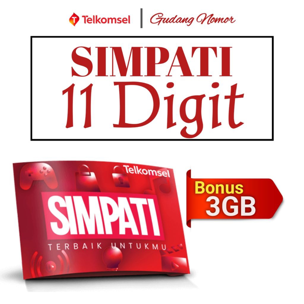 Jual Nomor Cantik Telkomsel Simpati 11 Digit 5G Nomer Cantik Simpati 11 Digit Kartu Cantik 11 ...