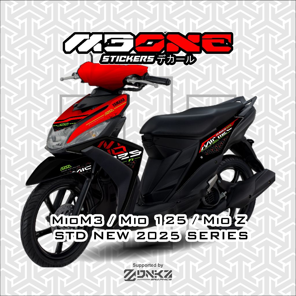 Jual Stiker Mio M3/Z 2025 Decal Striping Standar Terbaru Mio M3/Z Premium Racing STD25 Stiker ...