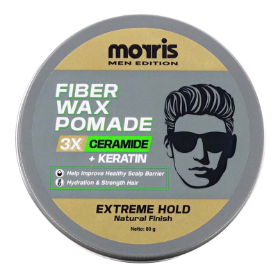 Jual Morris Fiber Wax Pomade Penata Rambut Extreme Hold 80 g | Shopee ...