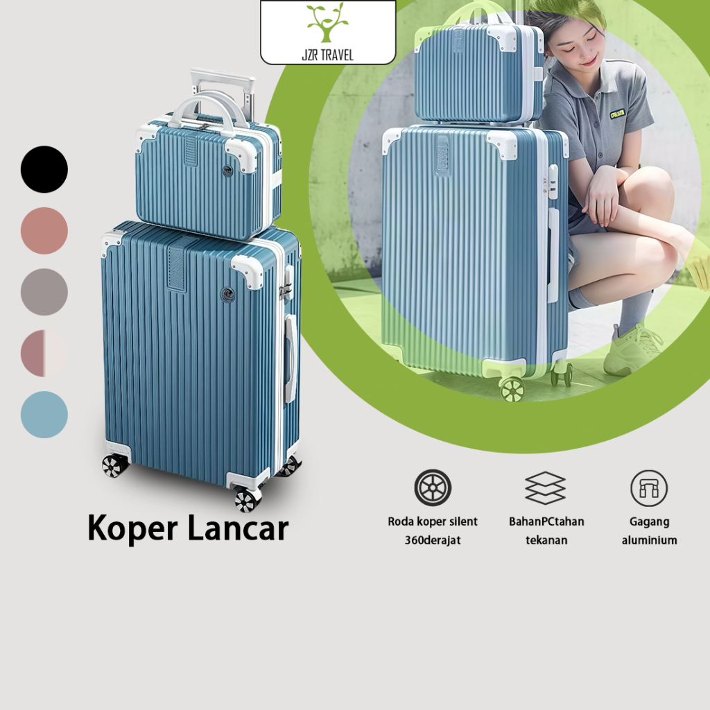 Jual JZR Koper 20/22/24 Inch Hardcase Aluminium Polycarbonate Kunci TSA ...