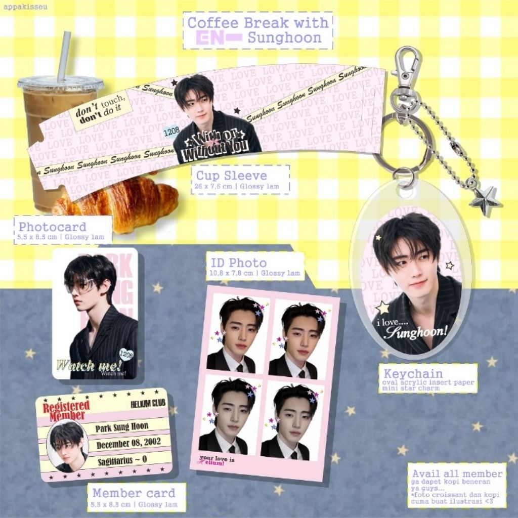 Jual Keychain Set Jake Heeseung Ni-ki Enhypen Jungwon Jay Sunghoon ...