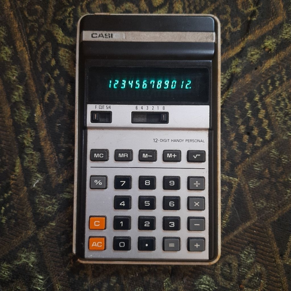 Jual CASIO MEMORY-12S vintage elektronic calculator 1976 bekas fungsi ...