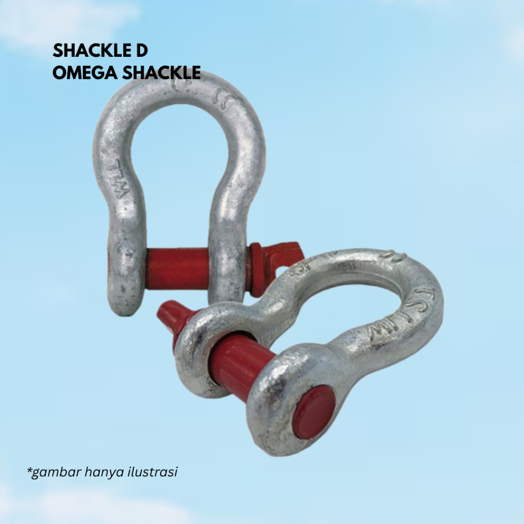 Jual Omega Shackle/ Shackle D/ Bow Shackle/ Kait Barang/ Kait Towing ...