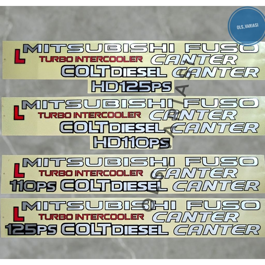 Jual Stiker sticker canter full set / stiker 125ps full set / stiker ...