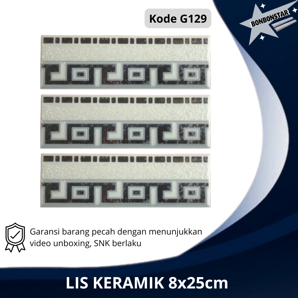 Jual Lis Keramik Dinding Timbul Tempel Ukuran 25 cm - Lis Tempel ...