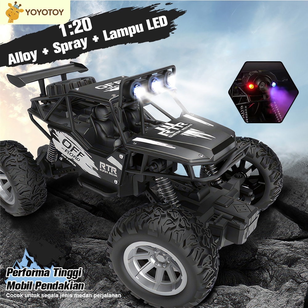 Jual Mainan Mobil Remote Control Spray off-Road Climbing 2WD Car RC Offroad 4x4 Tahan Air 2.4GHz ...