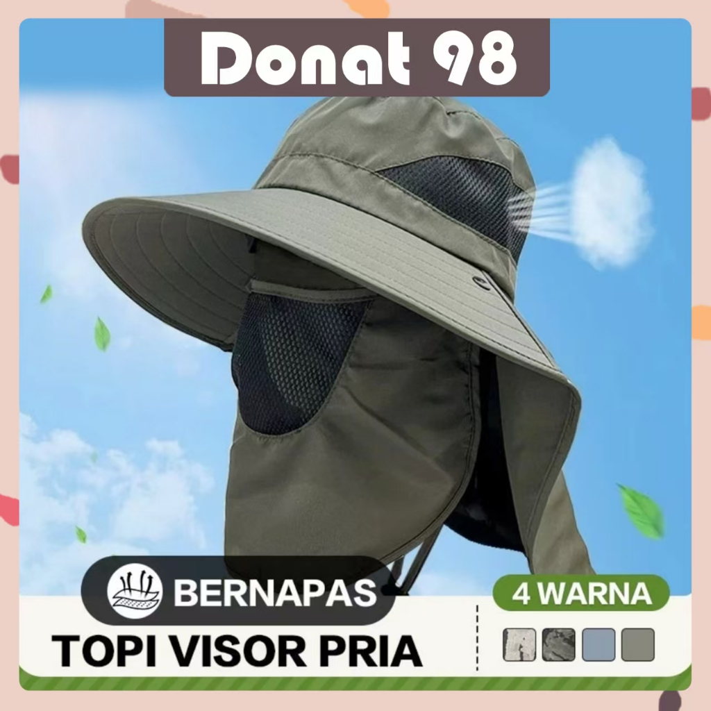 Jual Topi Mancing Topi Gunung Bernapas Topi Visor Lipat Pinggiran Lebar ...