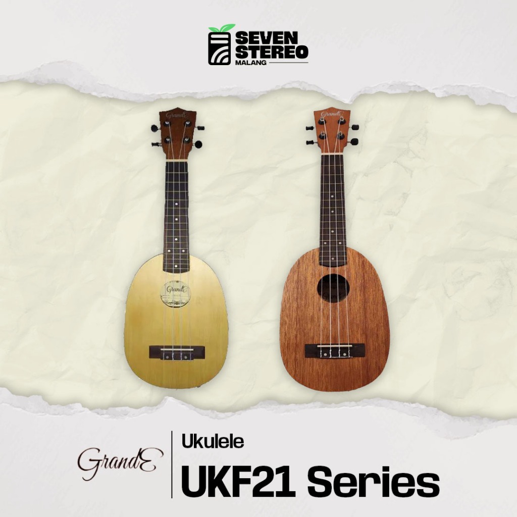 Jual Grande UKF21 Soprano Oval Body Ukulele | Shopee Indonesia