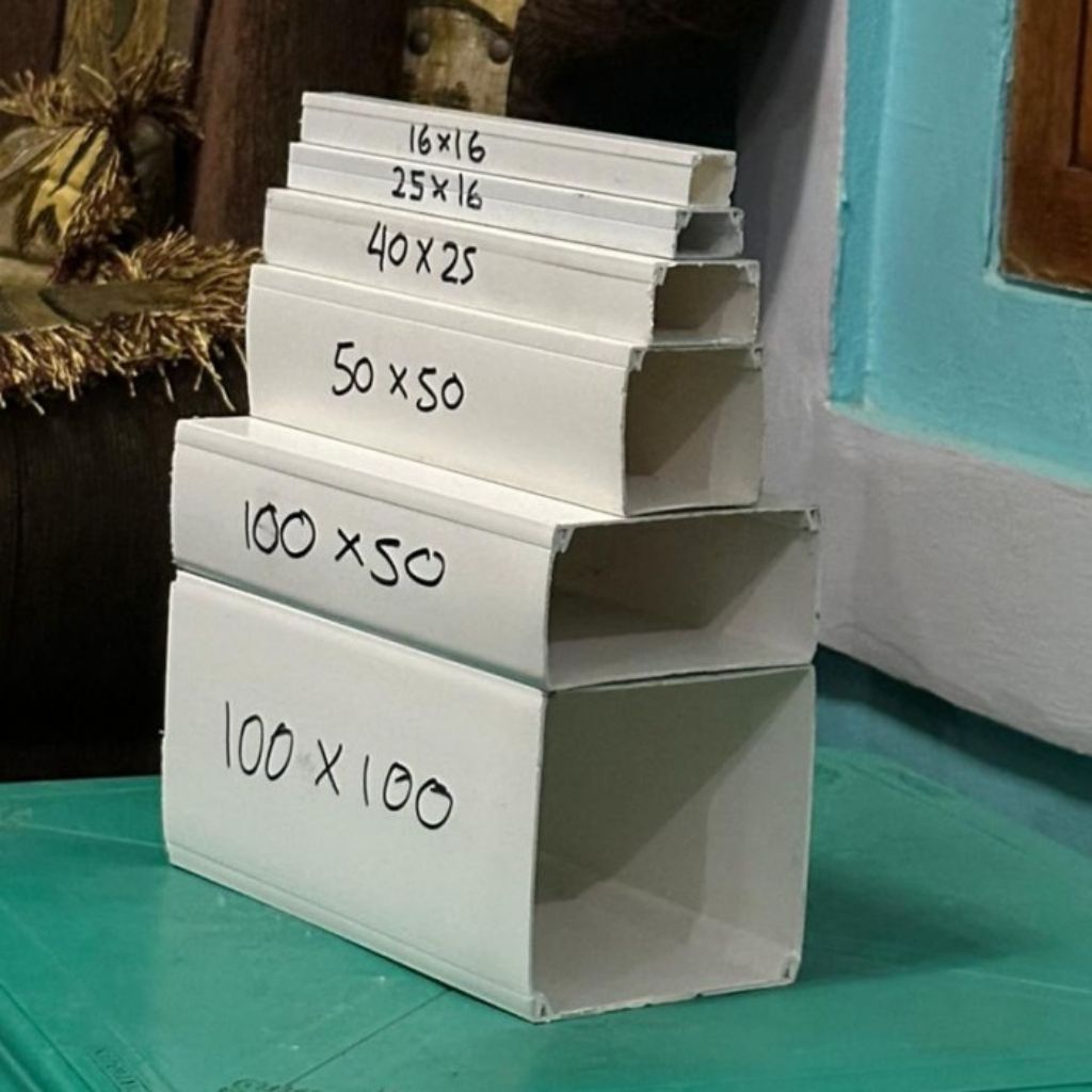 Jual Fukushima kabel duct 50x50mm panjang 3mtr / Wiring duct 50x50 ...