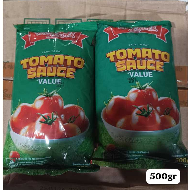 Jual mc lewis tomato sauce value 500gr dan 1 kg 28-01-2026 | Shopee ...