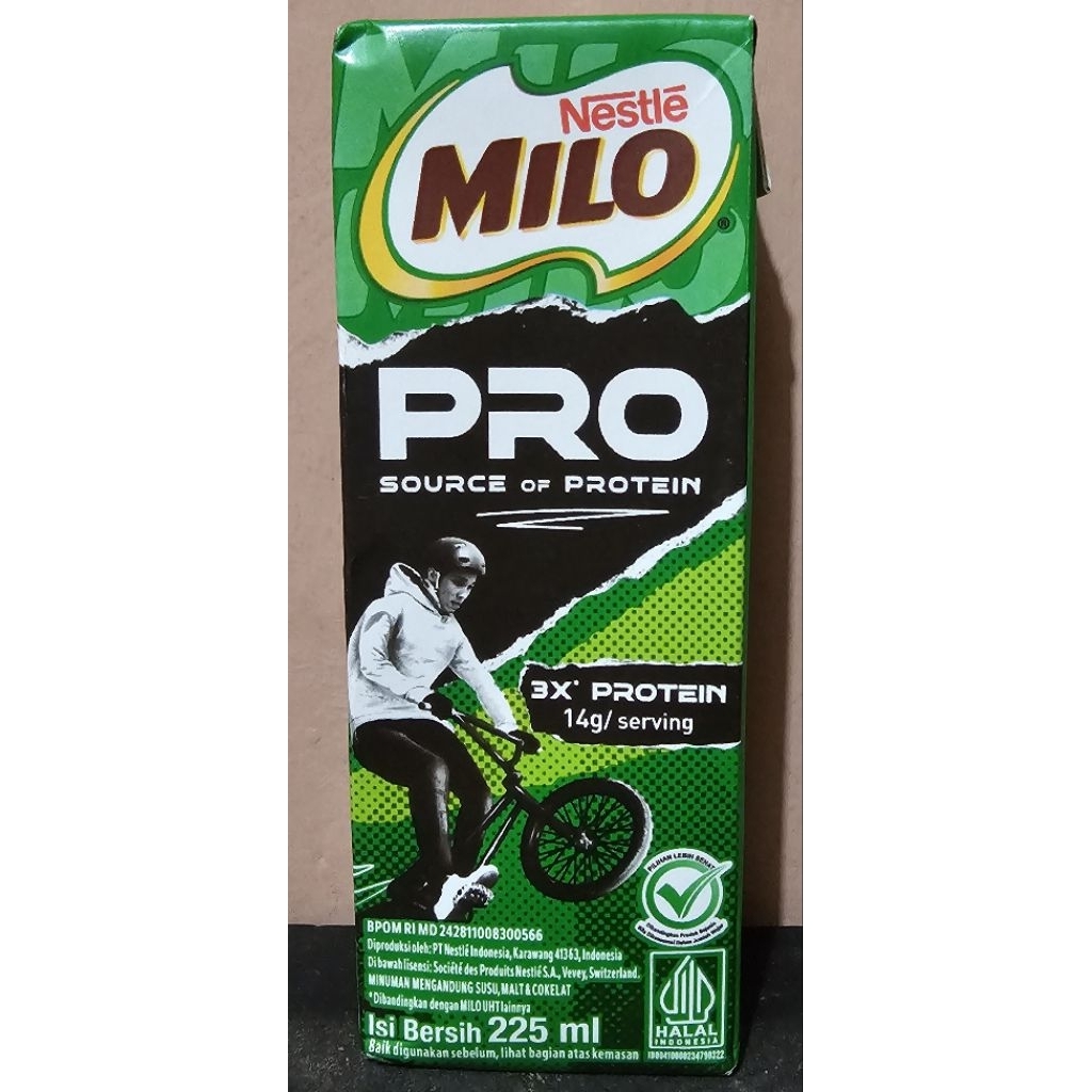 Jual Milo Pro Minuman Susu UHT Coklat Protein 225ml | Shopee Indonesia