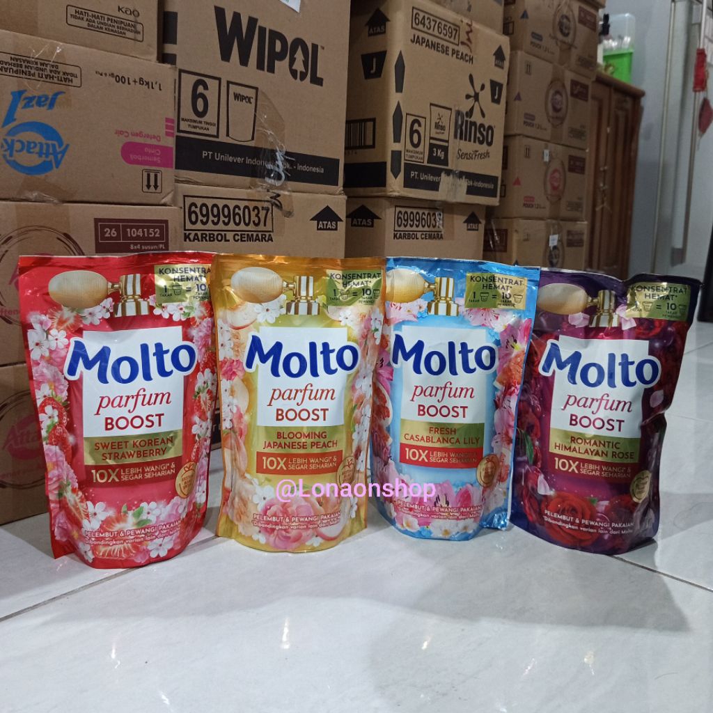Jual Molto Pelembut & Pewangi Pakaian 650 mL / Softener Konsentrat Parfum Boost Korean ...