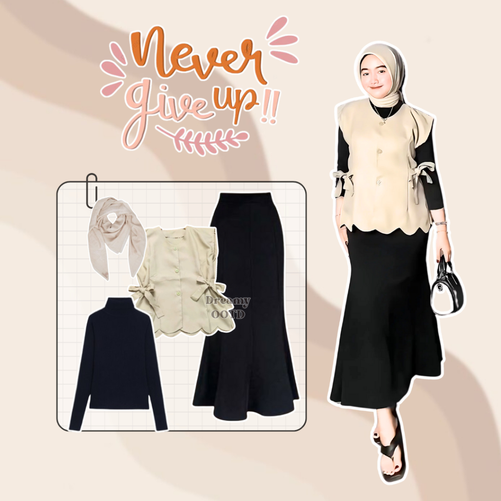 Jual DreamyOOTD - Baju One Set Korean Style Wanita Kekinian Buat Daily ...