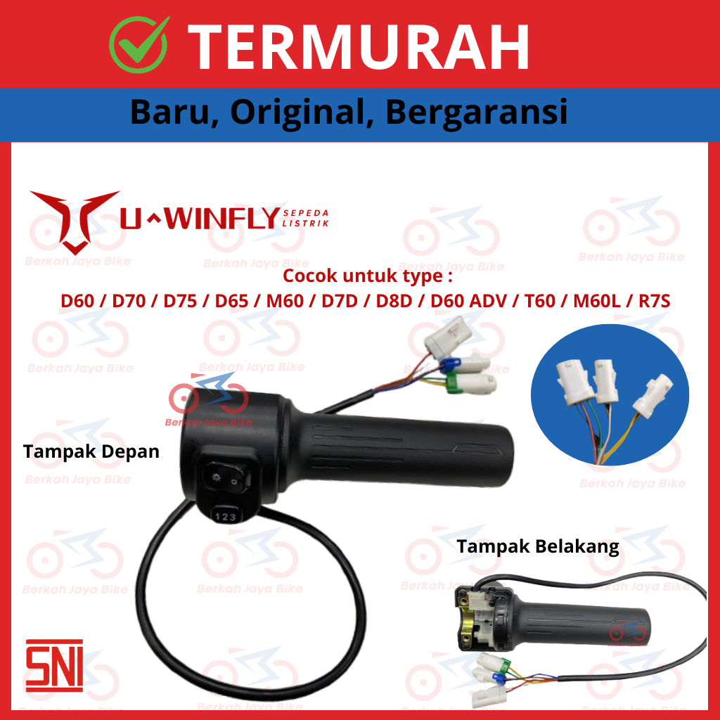 Jual Uwinfly Handle Gas Handle Sepeda Listrik Original D60 / D65 / ADV ...