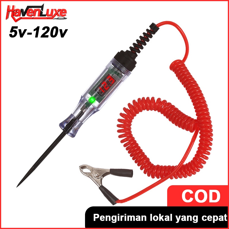 Jual Digital Testpen listrik 5V-120V Tespen Digital DC Tester Testpen ...