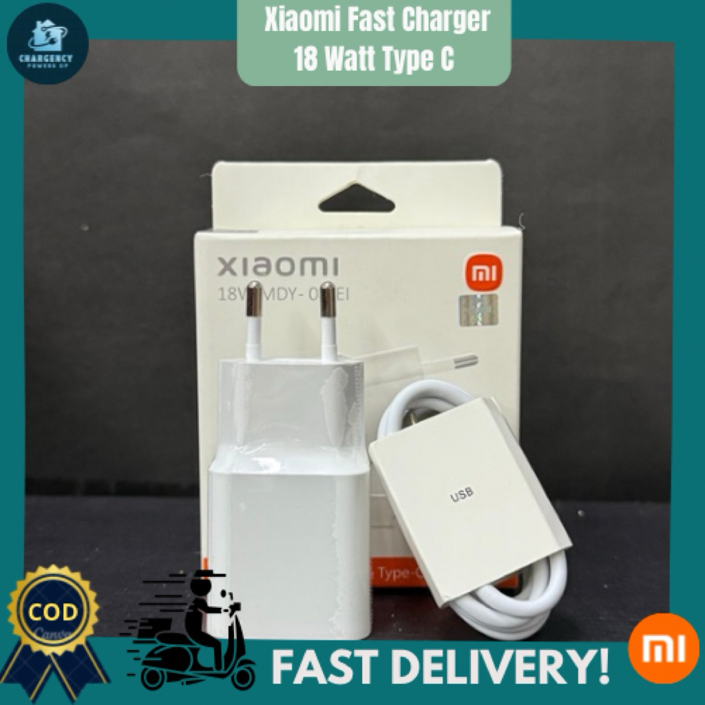Jual Charger Xiaomi 18 Watt | Type-C | 100% Original Version | Redmi 10 ...
