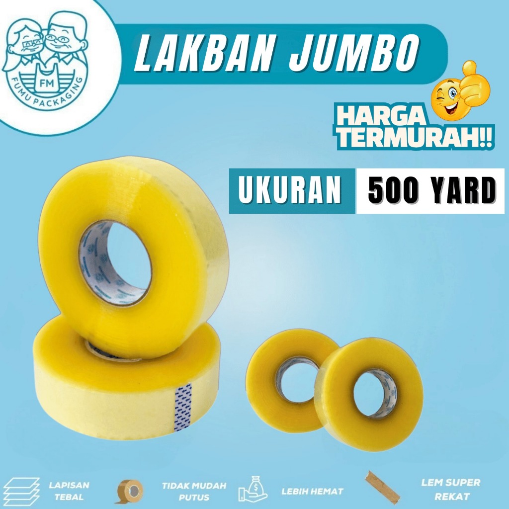 Jual Lakban Bening / Lakban 45 mm x 500 Yard Solatip Premium Kuat Harga ...