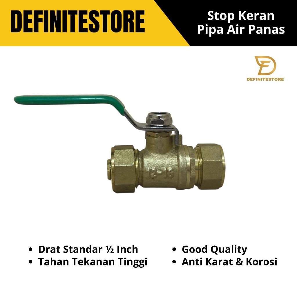 Jual Stop Kran 1/2 Inch Stop Kran Pipa Air Panas 1216 Ball Valve ...