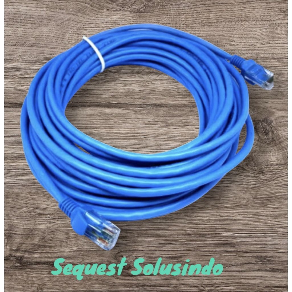 Jual KABEL LAN 1,5M 3M 5M 10M 20M 30M CAT 5 / KABEL UTP 10 METER PABRIKAN | Shopee Indonesia