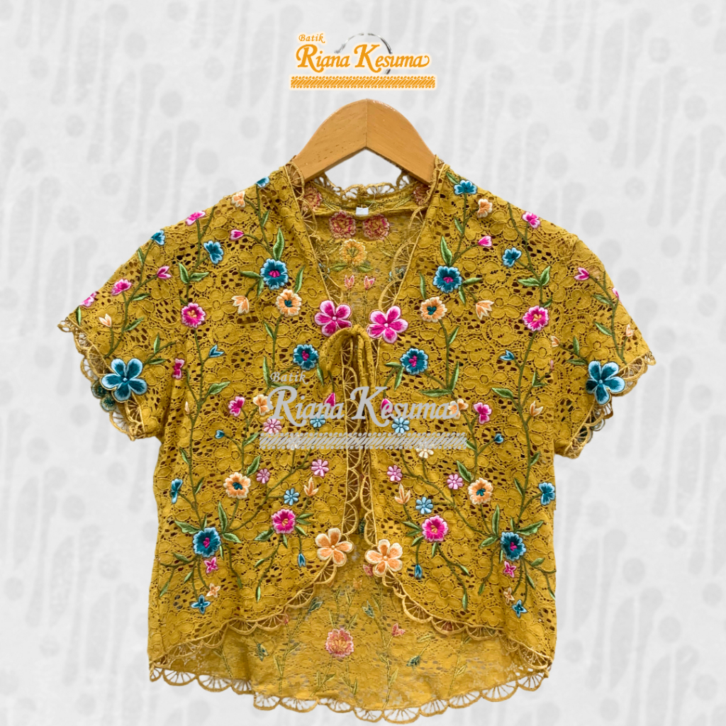 Jual Batik Riana Kesuma - Kebaya Kerancang Aplikasi | Kebaya Lengan ...