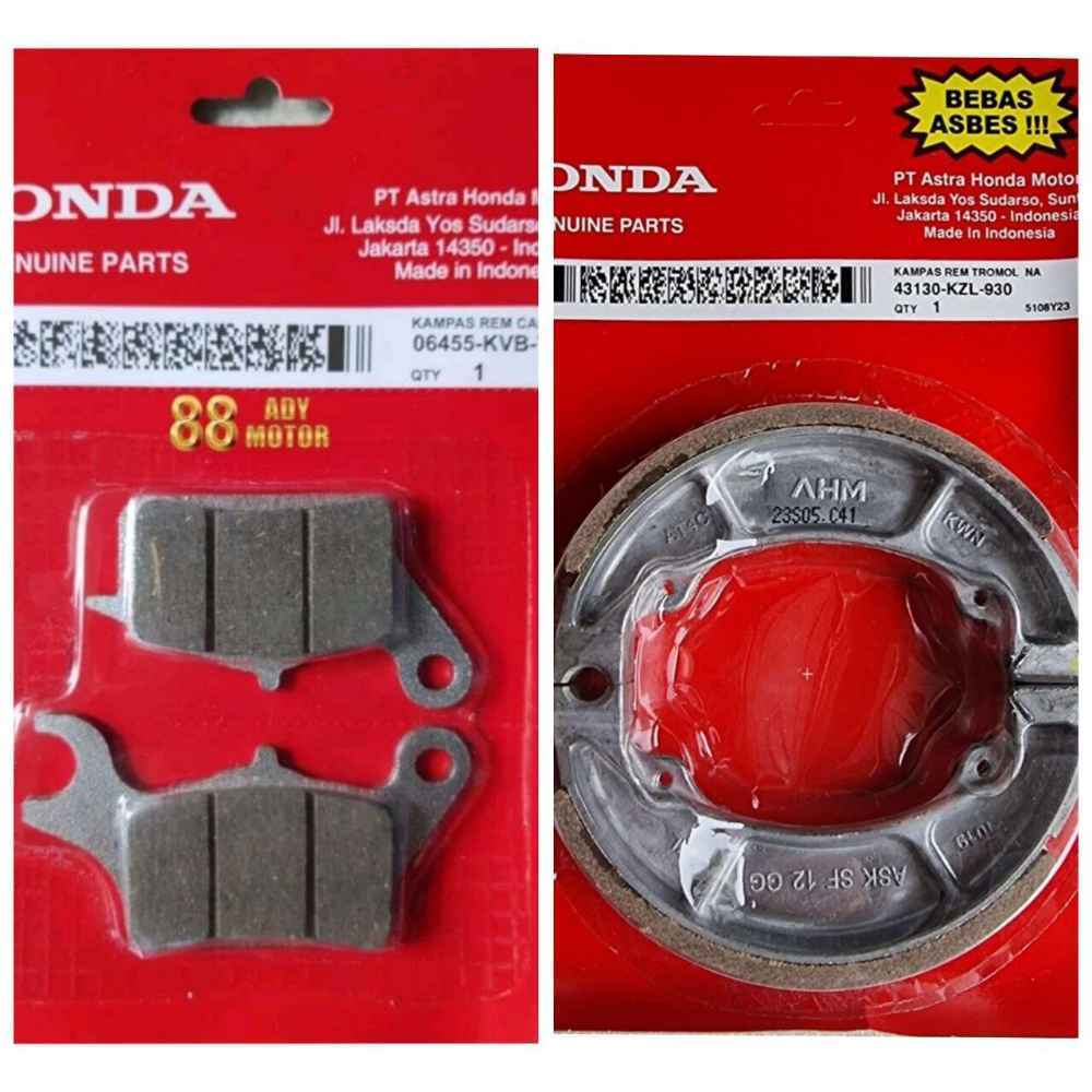 Jual PAKET KAMPAS REM DEPAN DAN BELAKANG BEAT KARBU BEAT F1 SCOOPY ...